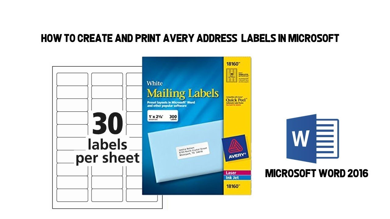 How To Create Blank Avery 5160 Free Template