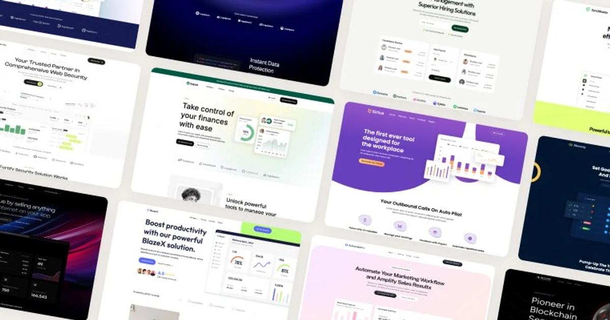 40 Premium-Quality SaaS Website Templates Free To Download In 2025